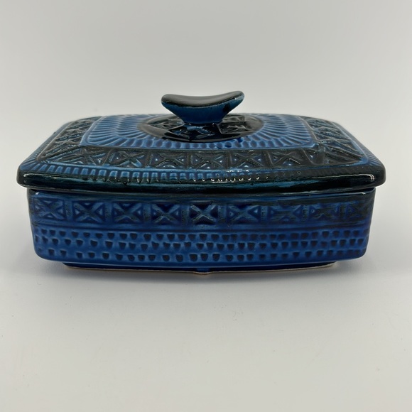 Vintage | Accents | Vintage Mid Century Modern Ceramic Trinket Box With ...